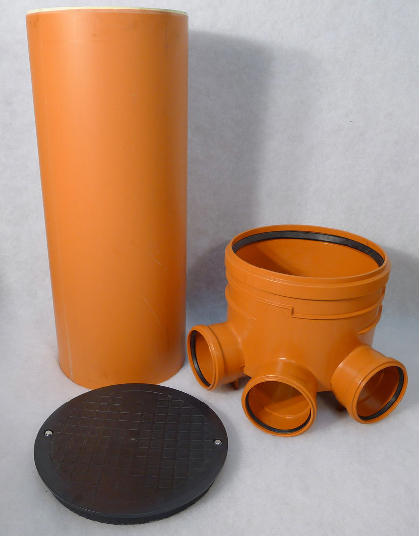 KG Schacht DN 400 Komplett SET Rohr Kanal Entwässerung mehrf. | Abläufe ...