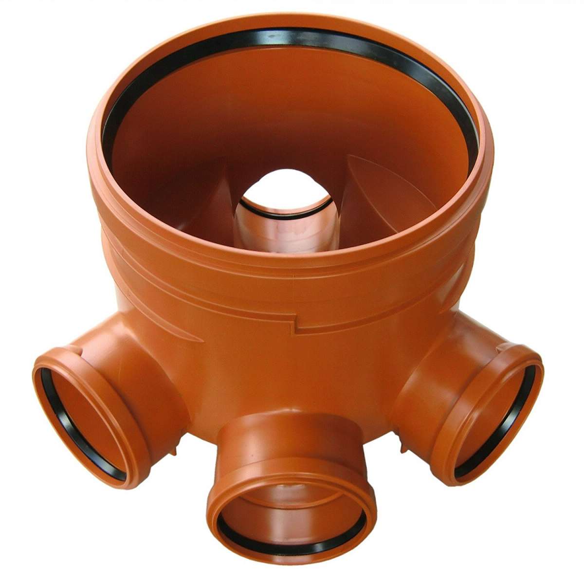 KG Schachtboden Kontrollschacht DN400 3 x Zulauf DN200 - 1 x Ablauf ...