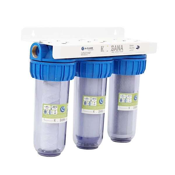 10" 3-Stufen Wasserfilter System Hauswasser Zisterne Brunnen Pumpe 1 ...